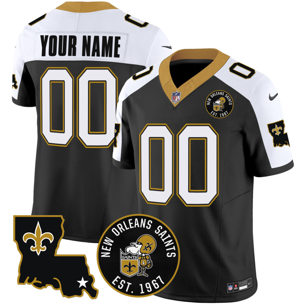 Saints EST. 1967 Patch Vapor Custom Jersey – All Stitched – Wellcome to ...